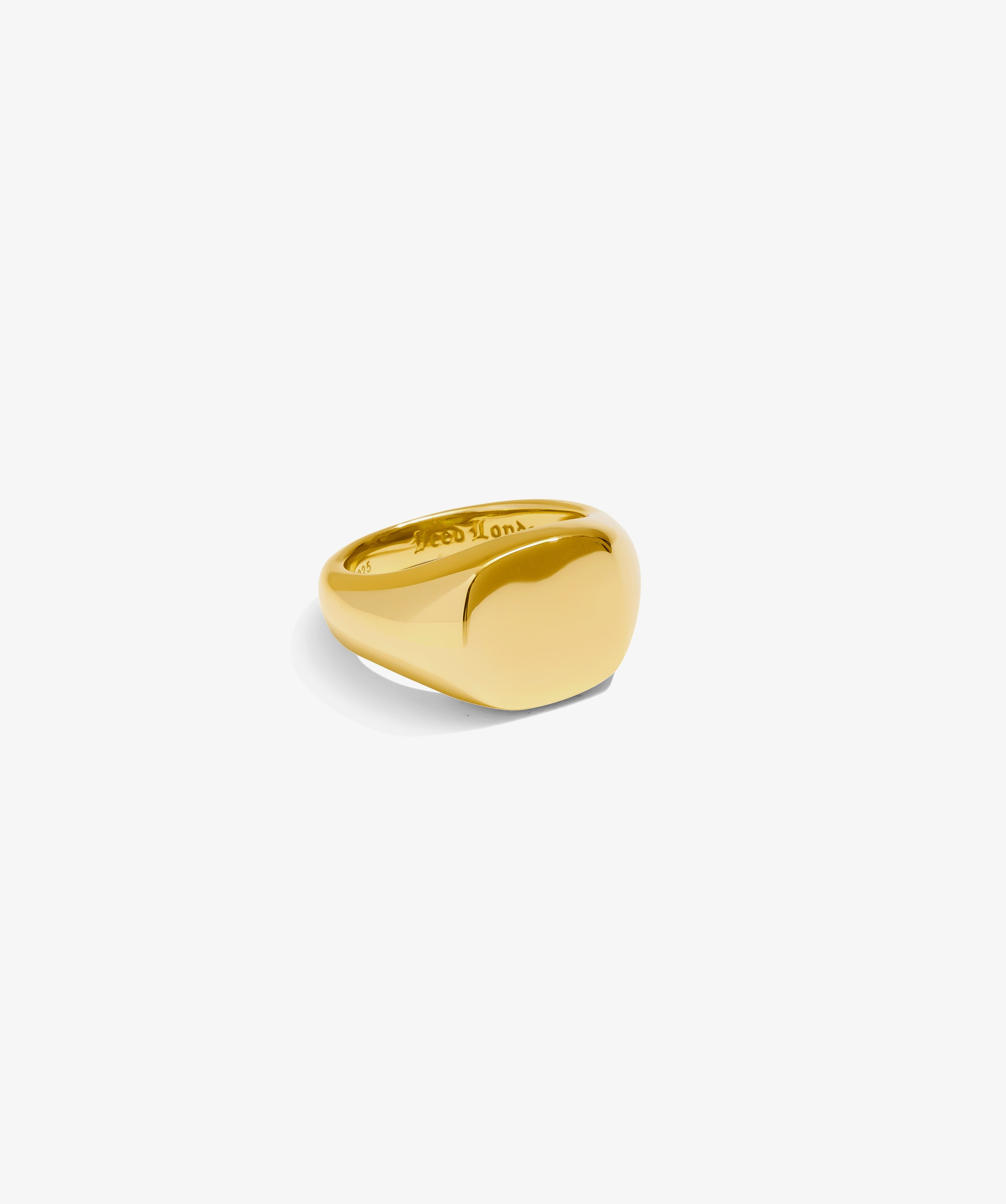 Square Signet Ring - Yellow – ICED LONDON